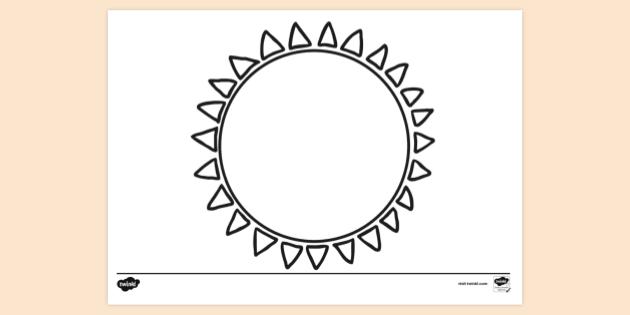 FREE! - Sun Colouring Sheet | Colouring Sheets