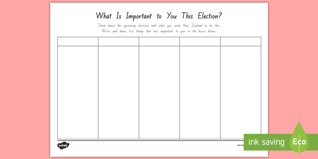 Election Values Activity (Teacher-Made)