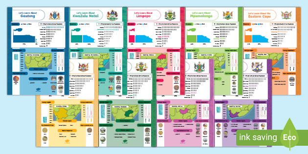 SA Provinces Pack | Grade 8 Geography Settlement Project