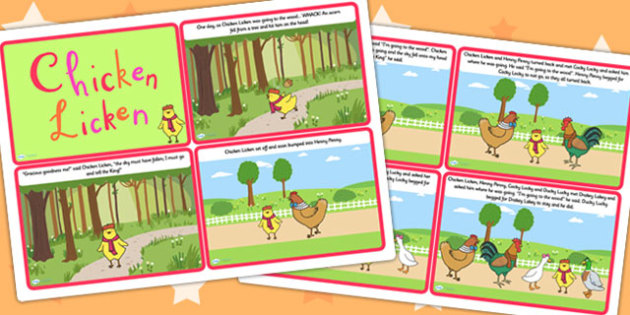 Chicken Licken Story Cards