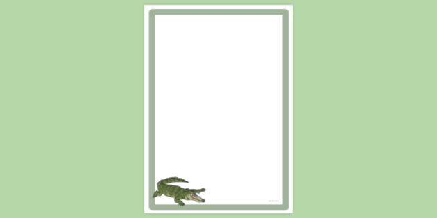 FREE! - Alligator Page Border (teacher made)