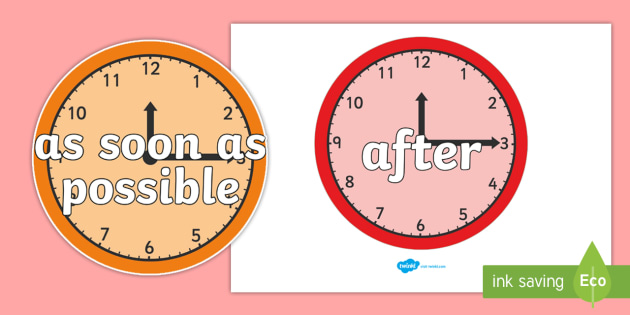 FREE! - Time Conjunctions on Clocks KS1 (teacher made)
