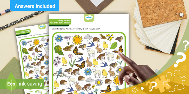 Spring Animals Count Puzzle – Twinkl Puzzled – Kids Puzzles