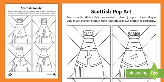 Scottish Pop Art Activity (teacher made)