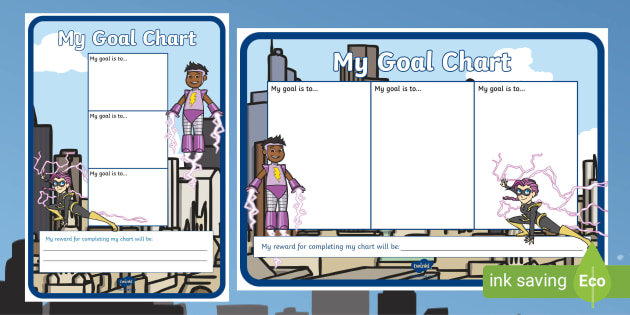 Superheroes Goal Charts
