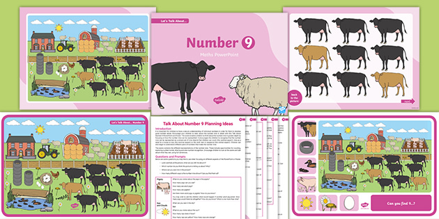 Talk About Number 9 Maths Resource Pack and Planning Ideas