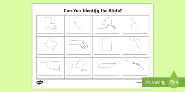 Can You Identify the State? Activity (teacher made)