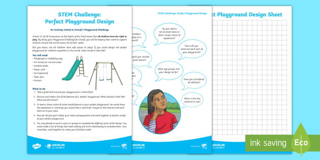 FREE! - KS2 STEM Perfect Playground Design Challenge Activity