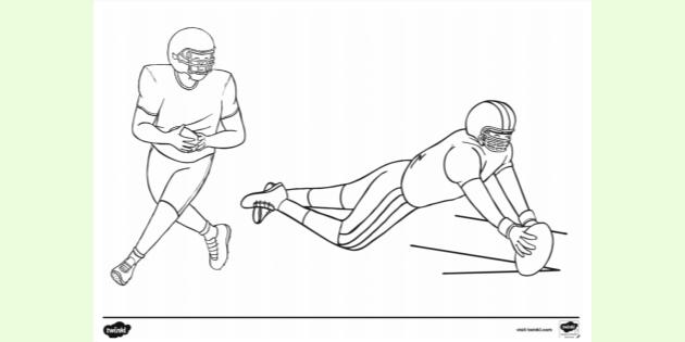 FREE! - NFL Player Colouring | Colouring Sheets