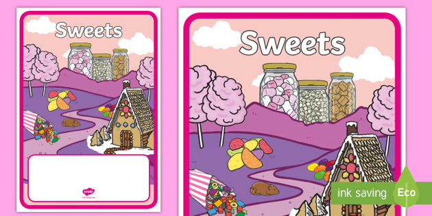 Sweets Themed Book Cover