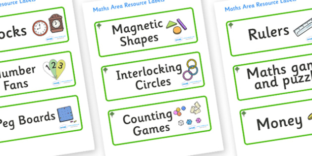 Maths Area Labels | twinkl.co.uk