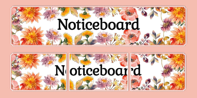 Notice Board Display Banners | twinkl.com.au