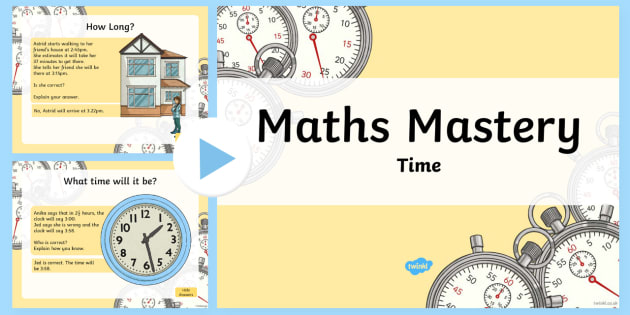 Maths Mastery Activities Year 3 Time PowerPoint