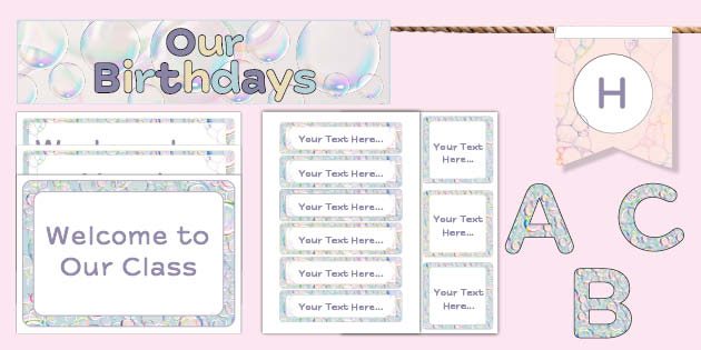 Bubble-Themed Display Pack (teacher made)