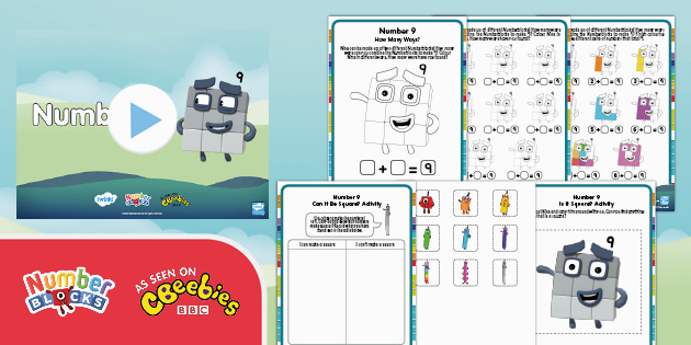 👉 Numberblocks: Number Nine Is It Square? Resource Pack