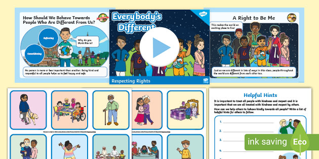 Citizenship KS1 Respecting Rights Lesson 4: Everybody's Different ...