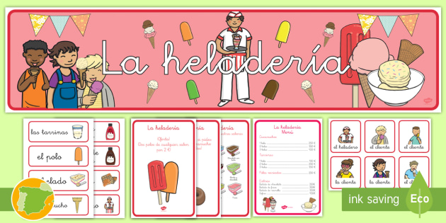 Pack de recursos: La heladería