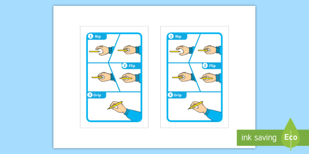 👉 Nip, Flip and Grip Prompt Frame (teacher made)
