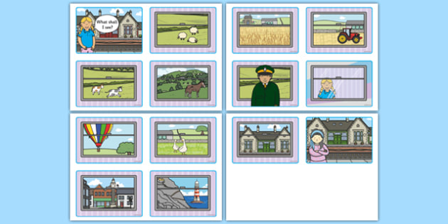 The Train Ride Story Sequencing (4 per A4) (teacher made)