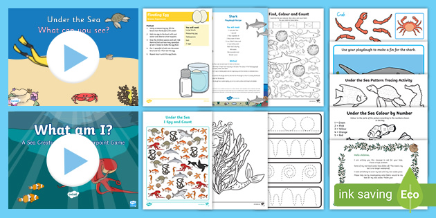 Under The Sea Kindergarten Pack (Teacher-Made)