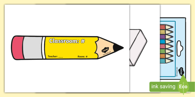 FREE! - Editable Classroom Number Signs Sticker Labels | Twinkl