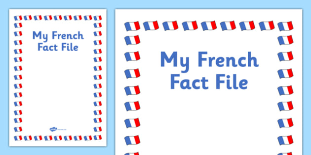 My French Fact File | France Cover Page | Primary Resources