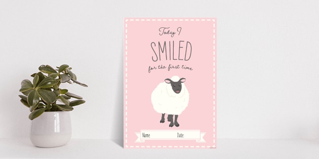 First Smile Milestone Postcard | Twinkl Party (teacher made)