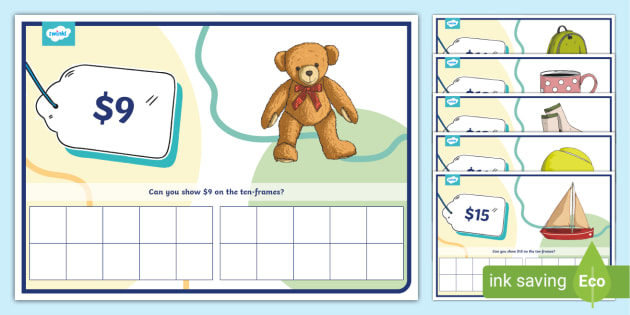 Older Learners: Counting Dollars to 20 Matching Game