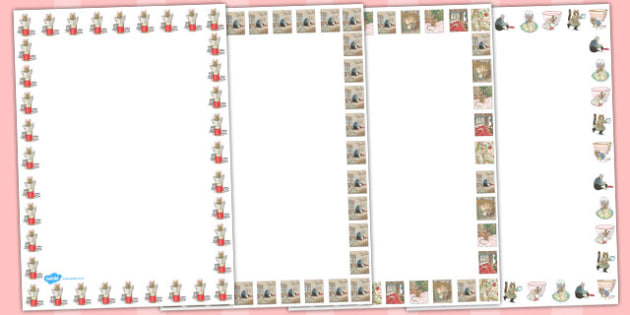 The Tailor of Gloucester Page Borders Portrait