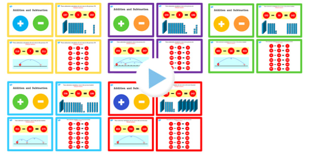 Year 3 Addition and Subtraction PowerPoints Pack Lesson 2 - pack