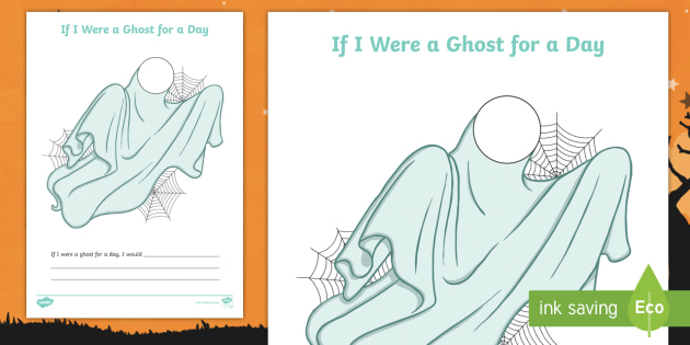 If I Were a Ghost for a Day Worksheet (teacher made)