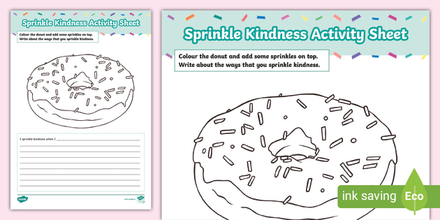 Sprinkle Kindness Activity Sheet (teacher made)