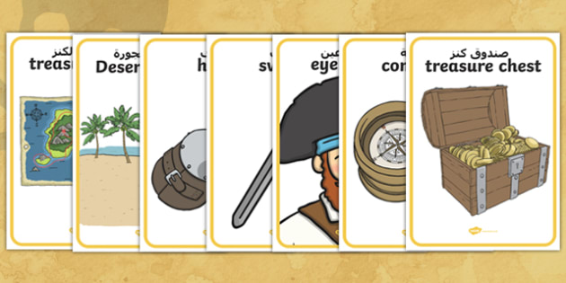 Pirates Topic Display Posters Arabic/English - Pirates Topic Display ...