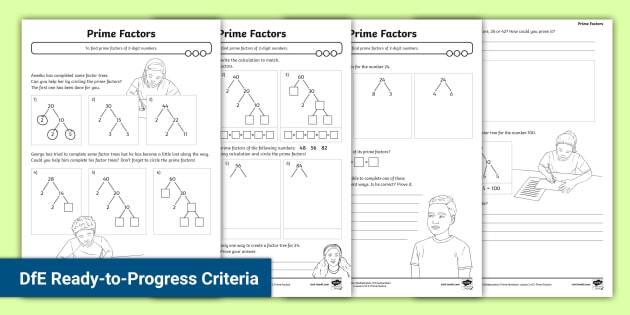 Prime Factorization Worksheet