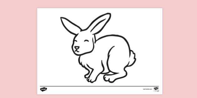 FREE! - Rabbit Colouring | Colouring Sheets (teacher made)