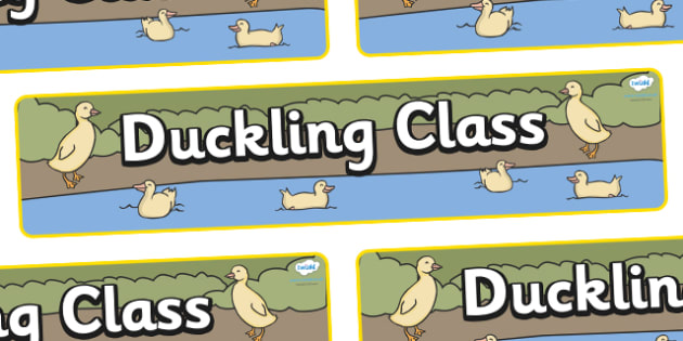 FREE! - Duckling Themed Classroom Display Banner