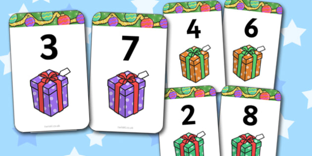 FREE! - Number Bonds to 10 Present Matching Cards Activity - christmas