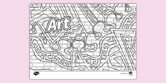 coloring pages street art