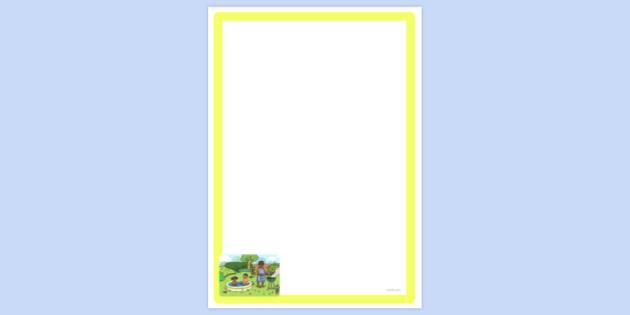 FREE! - Summer Garden Page Border | Save time planning