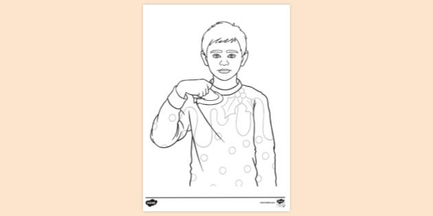 FREE! - BSL Bell Colouring | Colouring Sheet (teacher made)