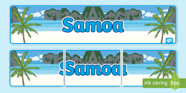 FREE! - Samoa Display Banner (teacher made)
