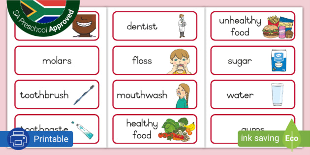 Teeth and The Dentist: Word Cards (teacher made)