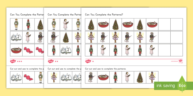 The Nutcracker Complete the Pattern Activity (teacher made)