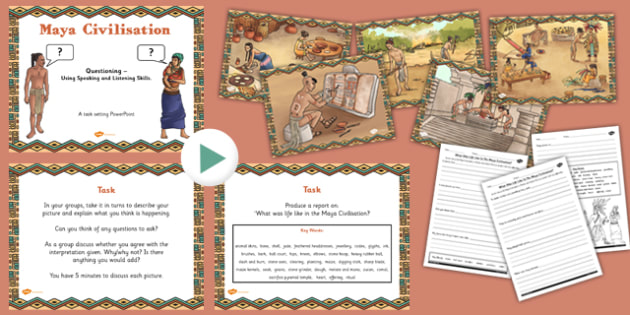 Use Speaking Listening Skills to Explore Maya Civilisation Pack