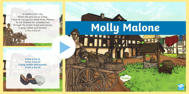 Molly Malone Song PowerPoint - Irish Music, traditional Irish music,Molly