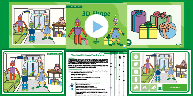 👉 Talk About 3D Shape Maths Resource Pack and Planning Ideas