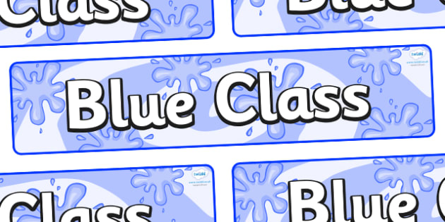 FREE! - Blue Themed Classroom Display Banner (teacher made)