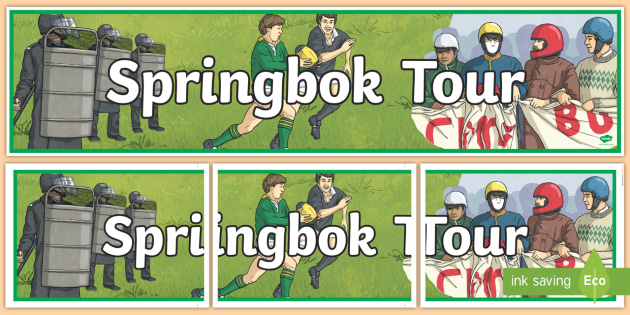 Springbok Tour Banner (teacher made)