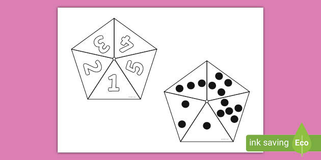 👉 Numbers 1 to 5 Pencil Spinner Templates (teacher made)