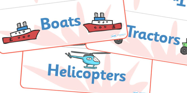 FREE! - 👉 Editable Class Group Table Signs (Transport)